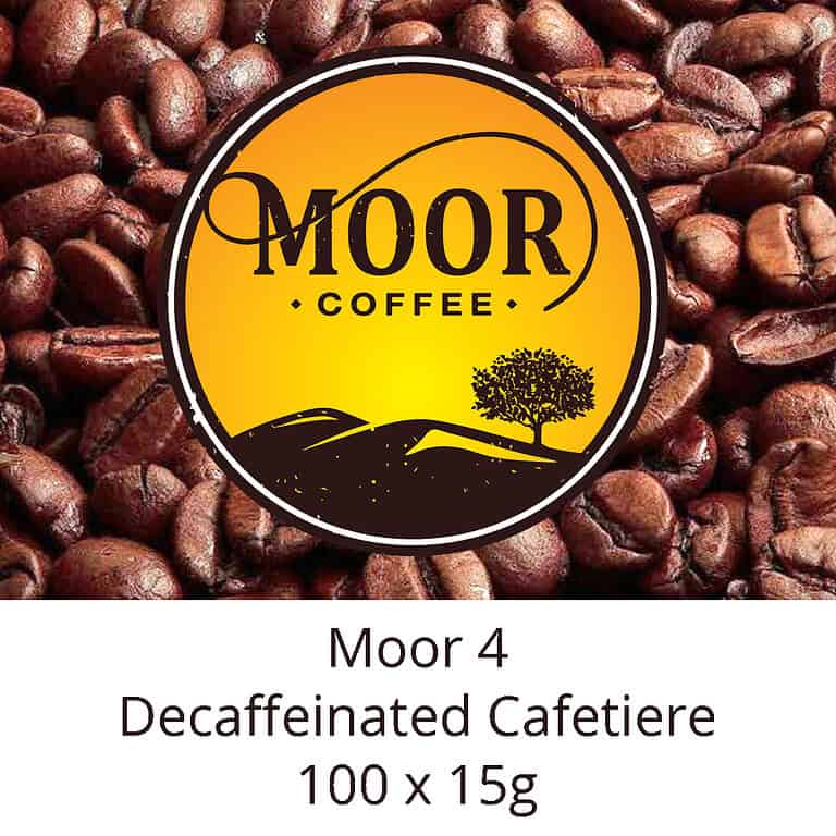 Moor 4 Decaffeinated Cafetiere Grind Sachets - Moor Coffee